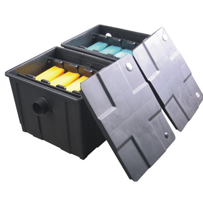 Kockney Koi KF 18000v Vortex FG multi-chamber pond Filter with media ...